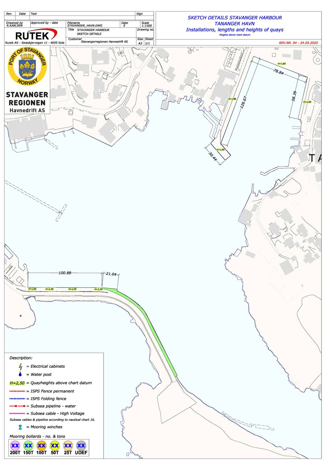 Diagrams of port layouts - Stavangerregionen Havn IKS